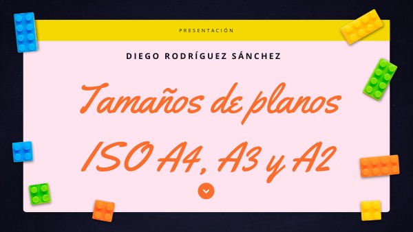 Tamaños de planos ISO A4, A3 y A2