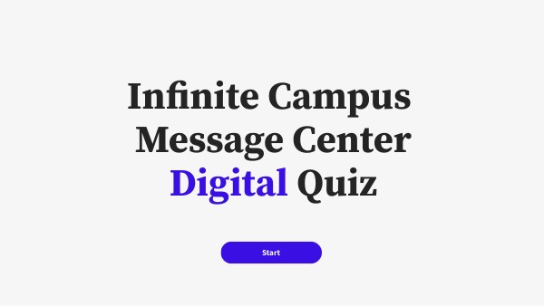 Infinite Campus Message Center