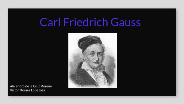 GAUSS | Genially