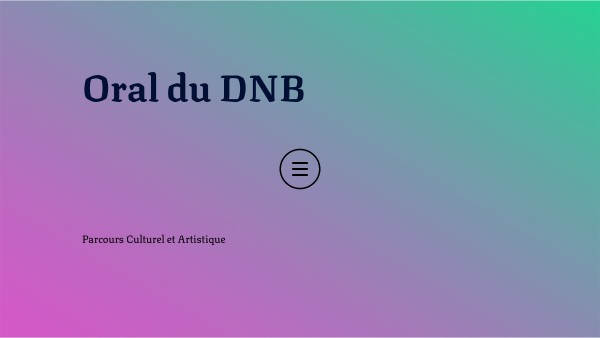 Oral du DNB | Genially