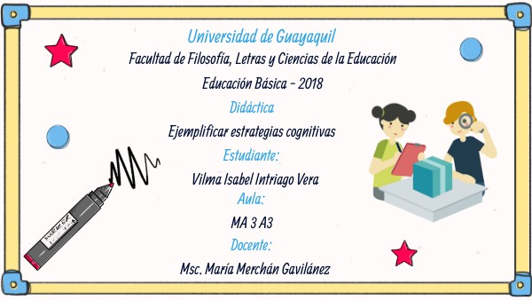 EJEMPLIFICAR ESTRATEGIAS COGNITIVAS