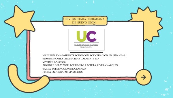 INTERACCION CON GENIALLY