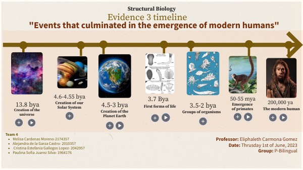 Biology- Evidence 3: Timeline