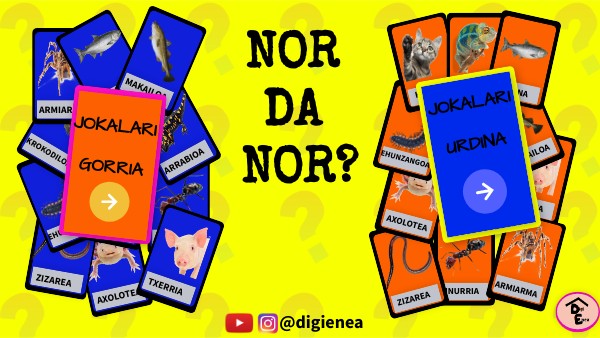 NOR DA NOR? BIZIDUNEN SAILKAPENA