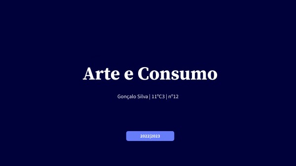 Arte e Consumo | Genially