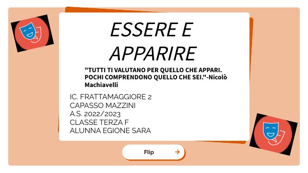 SARA EGIONE ESSERE E APPARIRE | Genially