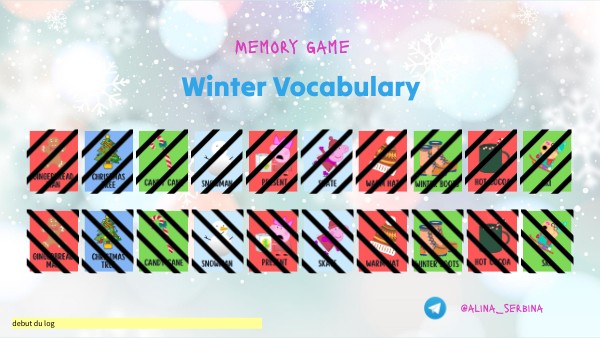 Winter Memory Game