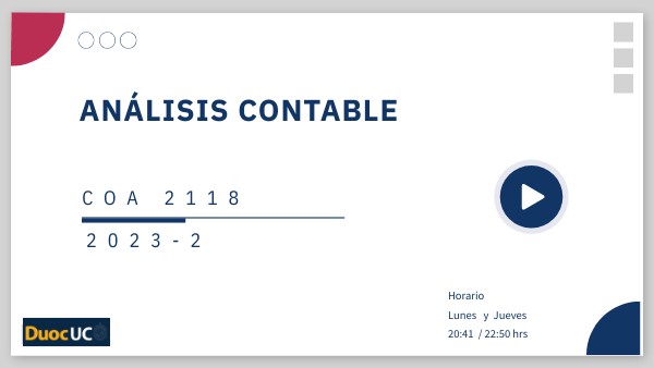 ANÁLISIS CONTABLE | Genially