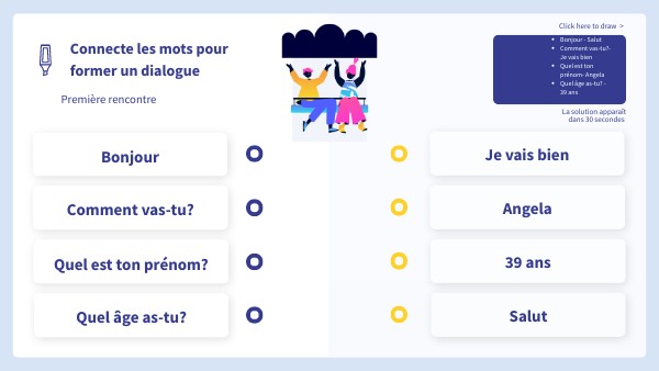 JOIN WORDS: se présenter | Genially