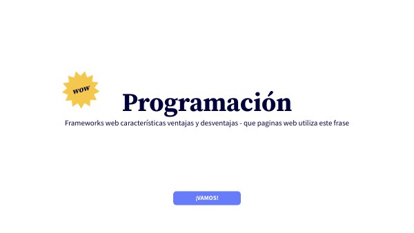 Frameworks | Genially