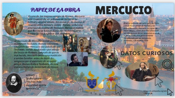 mercucio romeo y julieta | Genially