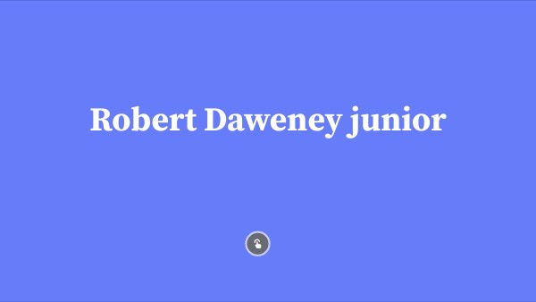 Robert Dawney jr