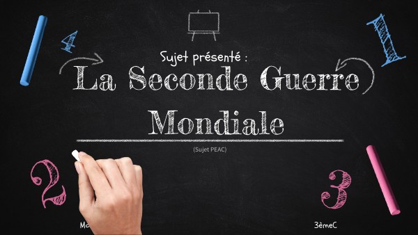 Copie - CHALK & BLACKBOARD PRESENTATION