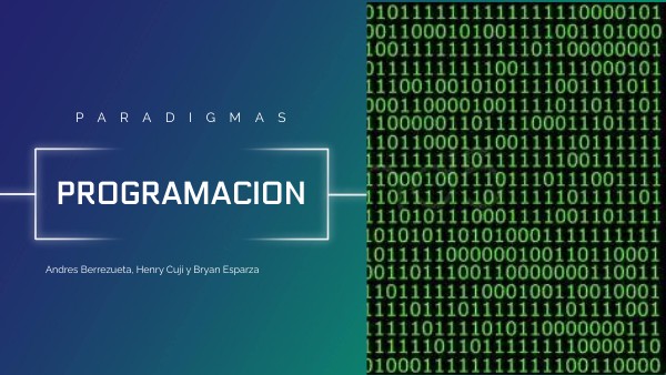 PARADIGMAS DE PROGRAMACION | Genially