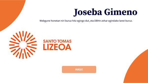 Joseba Gimeno webgunea