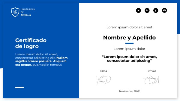 CERTIFICADO SIMPLE | Genially