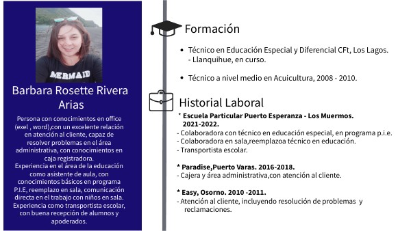 curriculun Barbara rivera