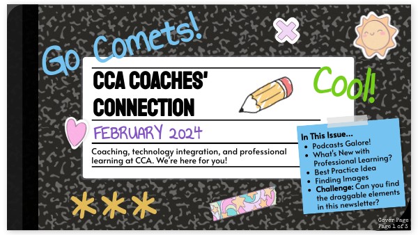 April CCA Coach's Connection