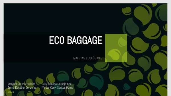 MAÑANA_ECO BAGGAGE | Genially
