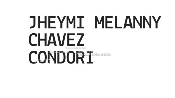 HIPÓTESIS -JHEYMI MELANNY CHAVEZ CONDORI