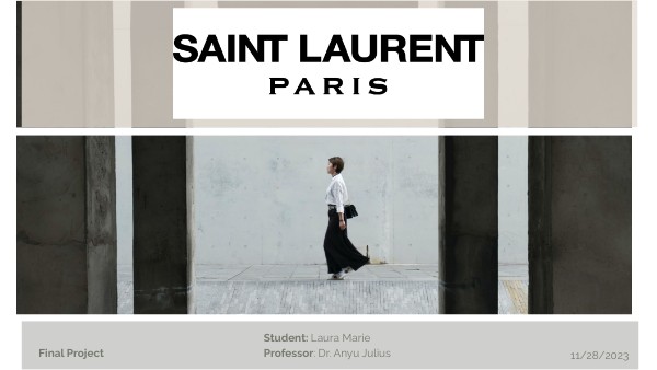 YSL presentation | Genially