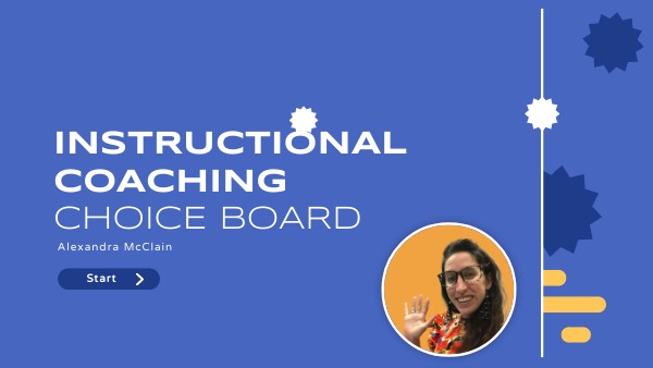 Instructional Specialist Choice Board