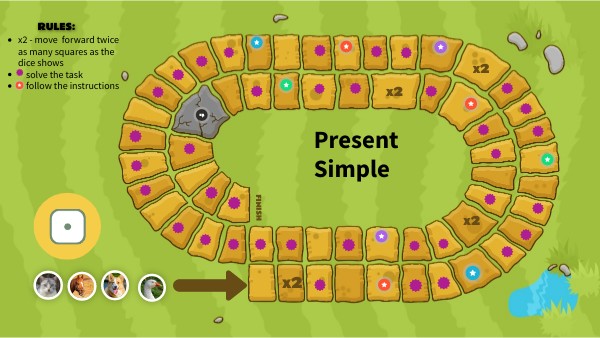 Present Simple Game | Genially