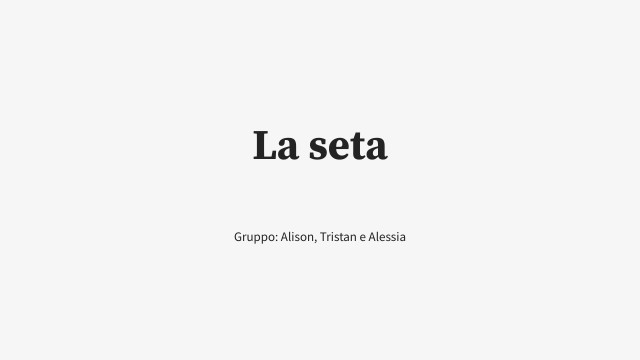 La seta | Genially