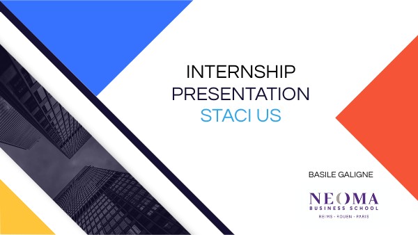 Oral internship presentation