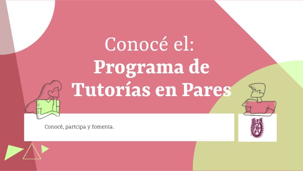 PRESENTACIÓN "Programa de Tutorías entre Pares" | Genially