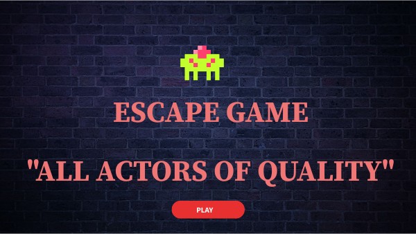 QUALITY ESCAPE GAME- FR | Genially