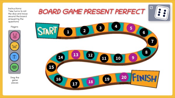 BOARD GAME (Present Perfect) | Genially