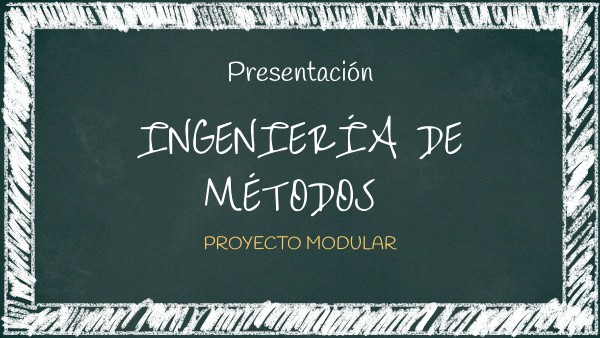 PRESENTACIÓN PROYECTO MODULAR