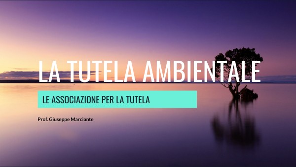 LA TUTELA AMBIENTALE | Genially