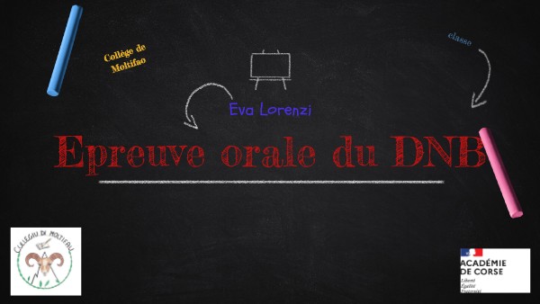 Exemple diaporama oral DNB 2022 | Genially