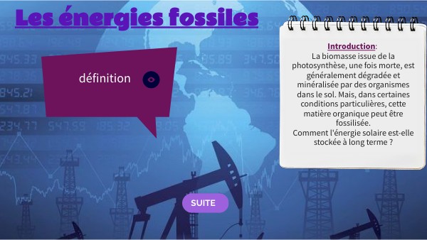 première ES energies fossiles et renouvelables