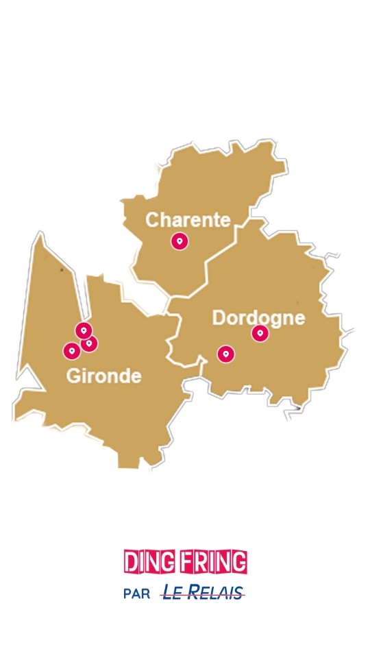 Carte boutiques DING FRING