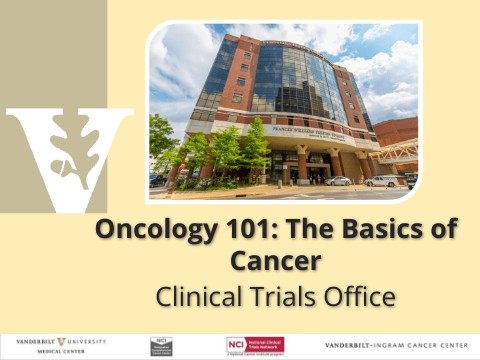 Intro to Oncology 101 - C.Dee