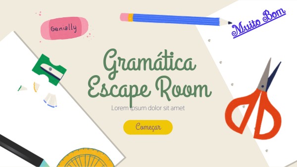 Gramática ESCAPE ROOM | Genially