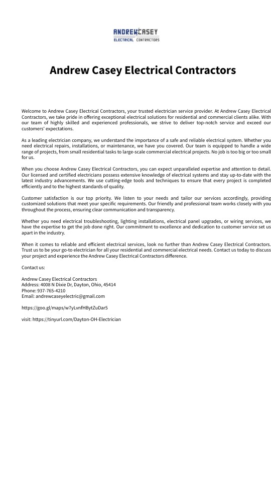 Andrew Casey Electrical Contractors