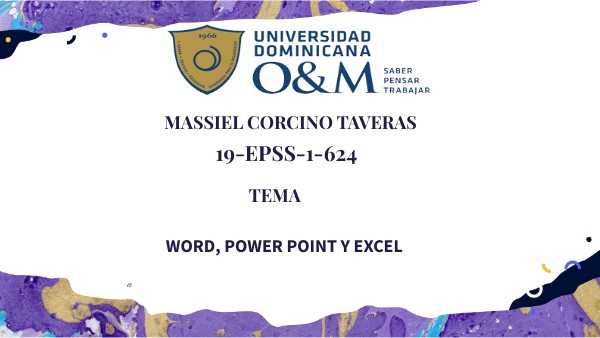 WORD, POWER POINT Y EXCEL | Genially