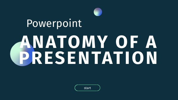 Anatomy of a presentation | Genially