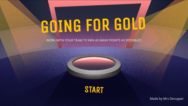 REUTILISABLE - GOING FOR GOLD QUIZ (END OF THE YEAR QUIZ) | Genially