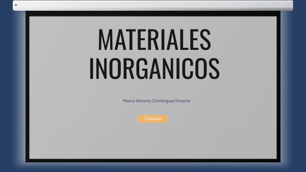materiales inorgánicos | Genially