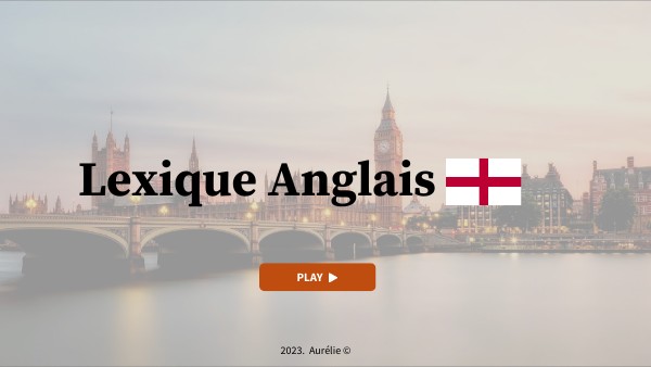 Lexique Anglais | Genially