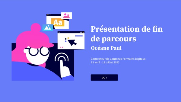 Présentation de fin de parcours | Genially