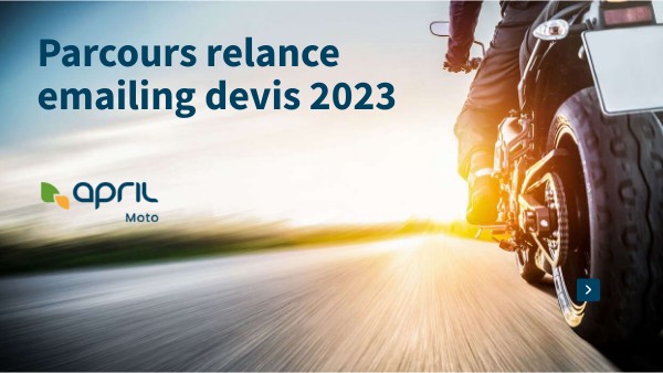 Parcours relance emailing devis | Genially