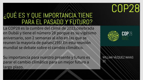 COP 28 TRABAJO | Genially