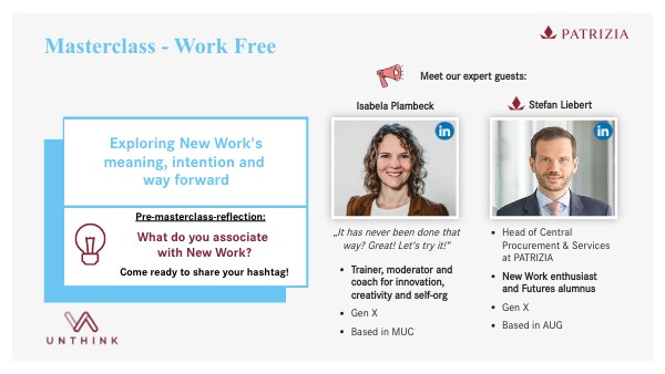 UnThink - New Work Masterclass | Genially