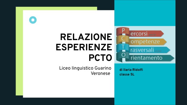 Presentazione esperienza del PCTO | Genially